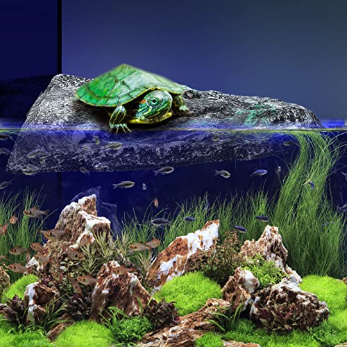 INKPET Turtle Floating Basking Platform, Reptile Climbing Tortoise Resin Resting Terrace for Frogs Newts Amphibians Lizard
