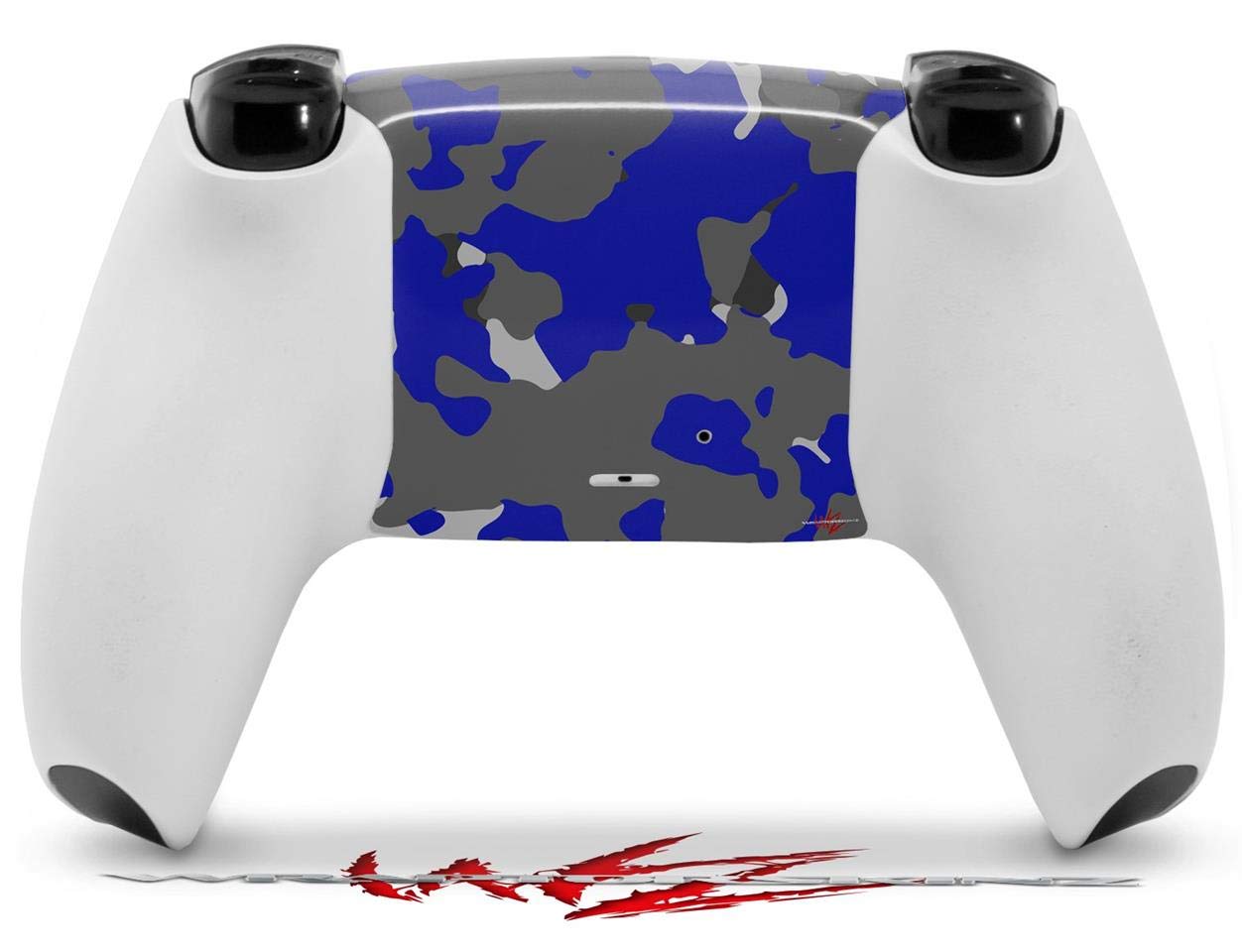 WraptorSkinz Skin Wrap compatible with Sony PS5 DualSense Controller WraptorCamo Old School Camouflage Camo Blue Royal (CONTROLLER NOT INCLUDED)