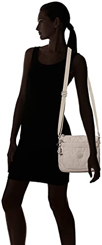 Kipling womens WomenÂ’s Sebastian Bag, Super Light, Durable Messenger Bag, Nylon Shoulder Crossbody Bag, Grey Gris, 9 L x 8.5 H 1.75 D US
