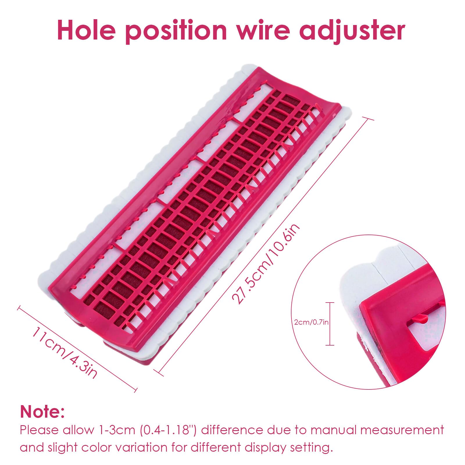 Felenny 50 Positions Floss Organizer Embroidery Shelf, Cross Stitch Thread Organizer Floss Bobbins Embroidery Thread Holder with 4 Blank Code Cards Sewing Tools for Thread Craft DIY Sewing Storage