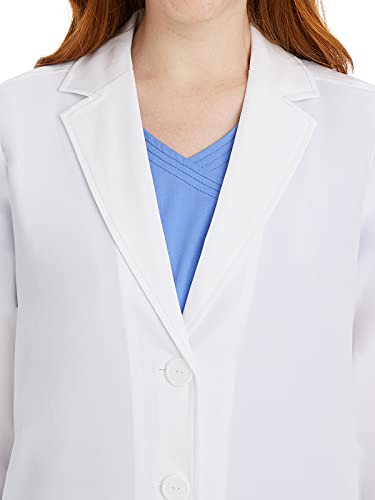 Healing Hands Lab Coat Women 3 Pocket Full Sleeve Mid-Length 5053 Faith The White Coat Minimalist Collection White S
