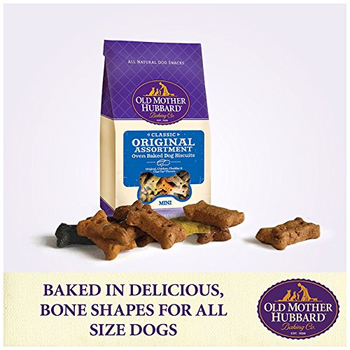 Old Mother Hubbard by Wellness Classic Original Mix Natural Dog Treats, Crunchy Oven-Baked Biscuits, Ideal for Training, Large Size, 3.5 pound bag
