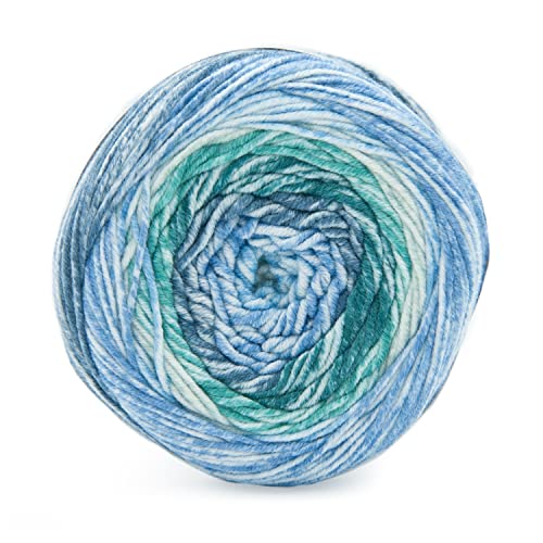 Lion Brand Yarn Mandala Ombré Yarn with Vibrant Colors, Soft Yarn for Crocheting and Knitting, Mantra, 1-Pack