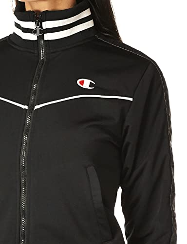 Champion Women's Tricot Track Jacket, Black, Small