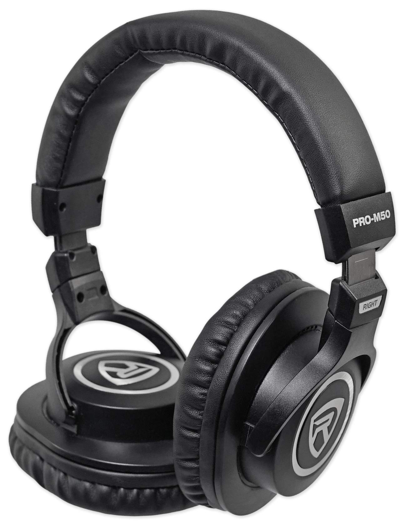 Rockville G-AMP 40 Guitar Combo Amplifier Amp Bluetooth/Mic in/USB/Footswitch Bundle with Rockville PRO-M50 Studio Headphones w/Detachable Coil Cable, Case with Extra Ear Pad