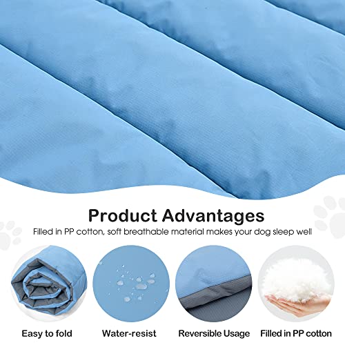 Heeyoo Outdoor Dog Bed, Water Proof Camping Dog Bed, Machine Washable and Easy Clean Travel Dog Bed, Foldable Pet Mat for Small, Medium, and Large Dog and Cat