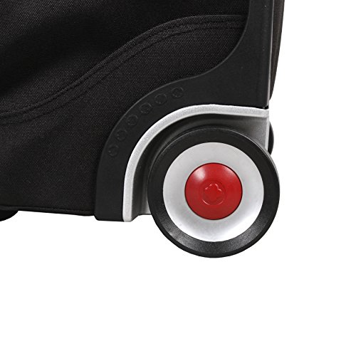 J World New York Lunar Rolling Backpack, Laptop Bag with Wheels, Black, 19.5"