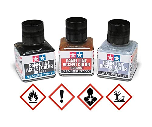 Tamiya Panel Line Accent Color 40ml Brown TAM87132 Plastics Paint Enamels