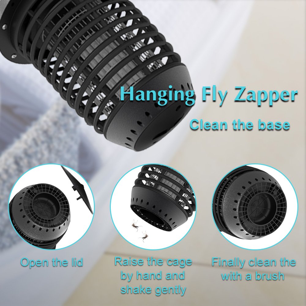 KPS Electric Bug Zappers, New Upgrade with Free Hanger 40W Outdoor Pest Control Lantern for Mosquitoes, Flies, Gnats, Pests & Other Insects, 1 Acre Coverage (1 Pack)