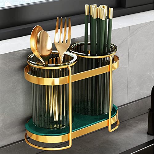 chopstick Utensil Caddy Kitchen Cutlery Organizer Spoon Fork Cage Drain Storage Holder Tableware Shelf Box Accessories Wall Mounted Chopstick Tube Pen Holder holder