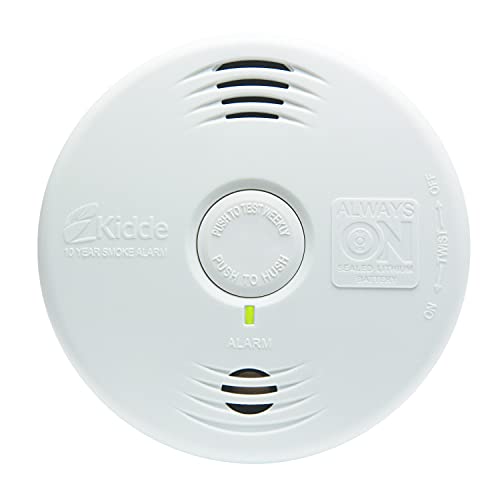 Kidde Smoke Detector, 10-Year Battery, Photoelectric Sensor Smoke Alarm