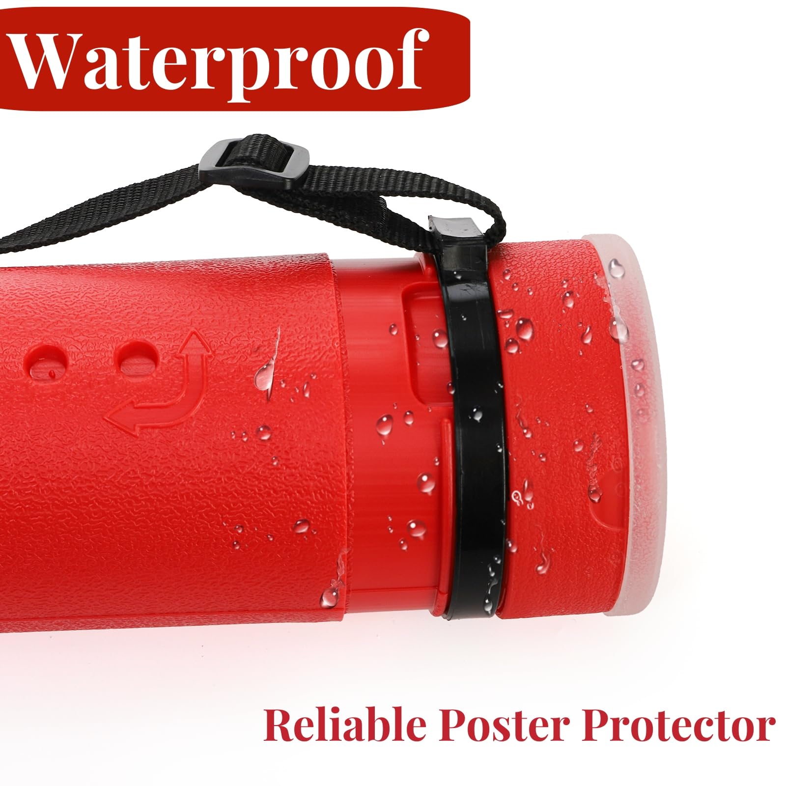Eorbow 3 Packs Extendable Poster Tube, 25" to 42.5" Waterproof Blueprint Holder with Strap, Portable Telescoping Carrying Case with Lid for Maps, Art and Drawings, Round Storage Container for Document