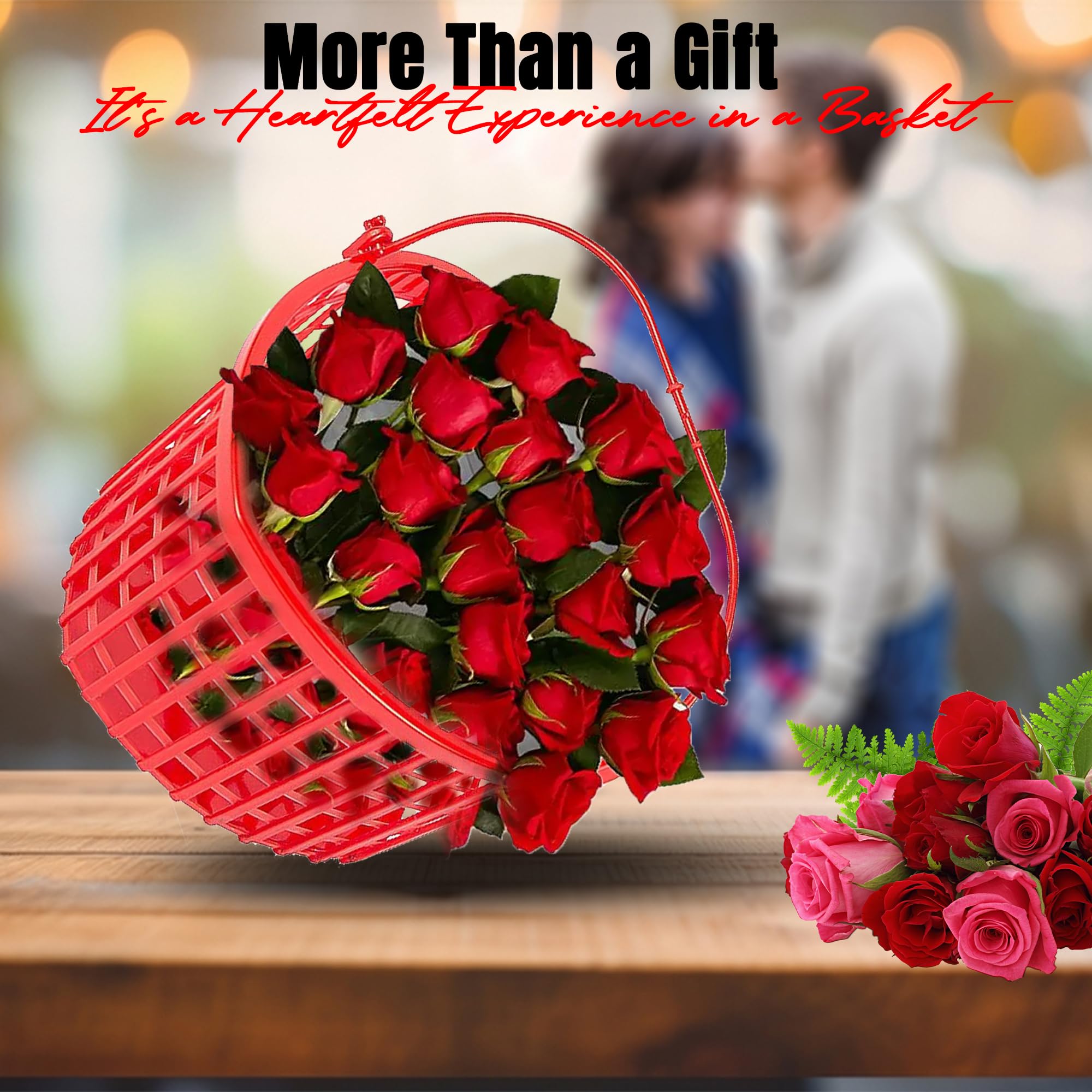 Fun Express 12 pack Valentine's Day Heart Shaped Baskets, 7" x 4.5" Empty Baskets, BPA Free Plastic, Organization Supplies, Red