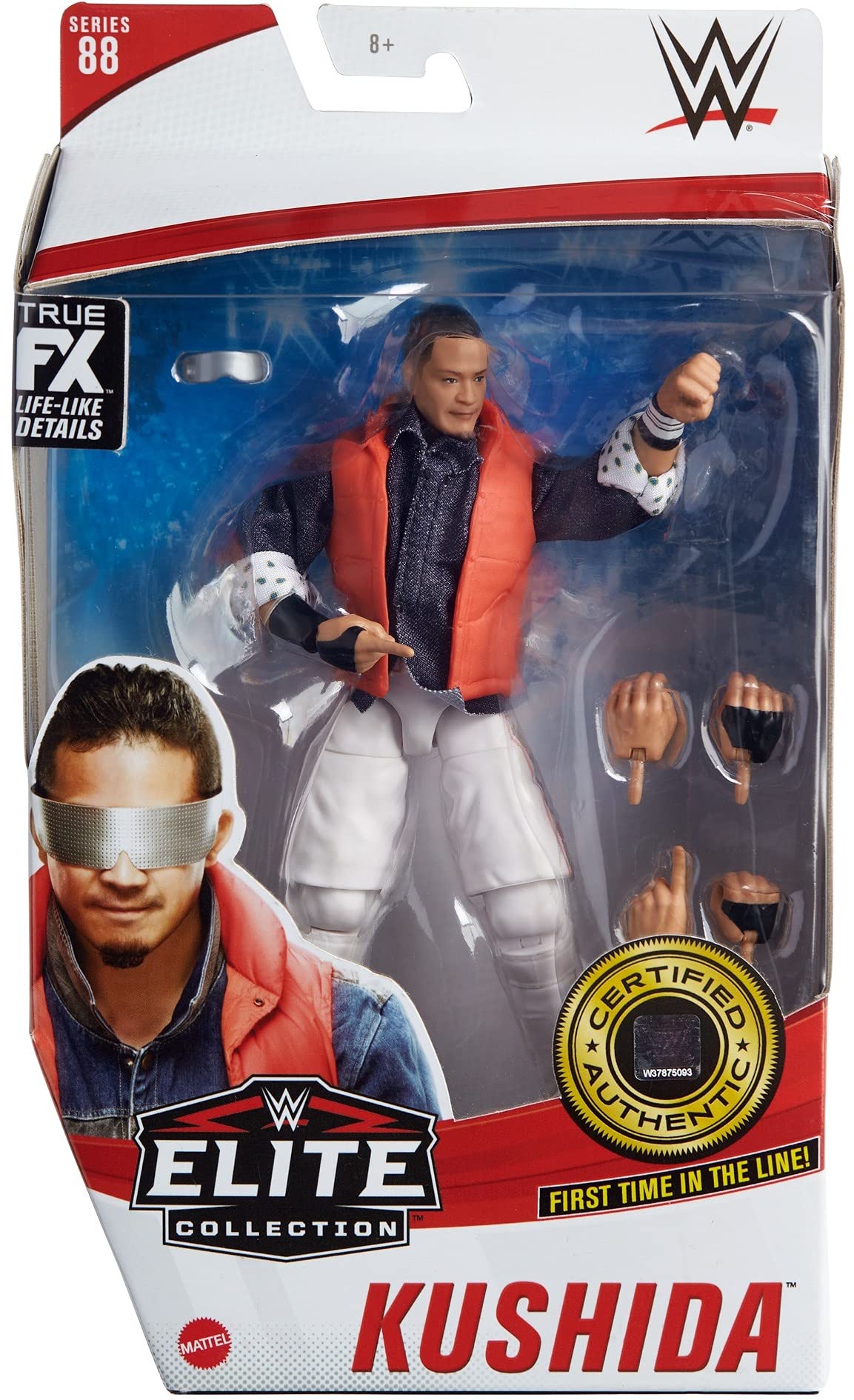 WWE Kushida Elite Collection Action Figure, 6-in Posable Collectible Gift for WWE Fans Ages 8 Years Old & Up