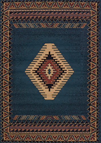 United Weavers of America Tucson Manhattan Rug Collection, 1' 11" by 7' 4", Light Blue (940 27060)