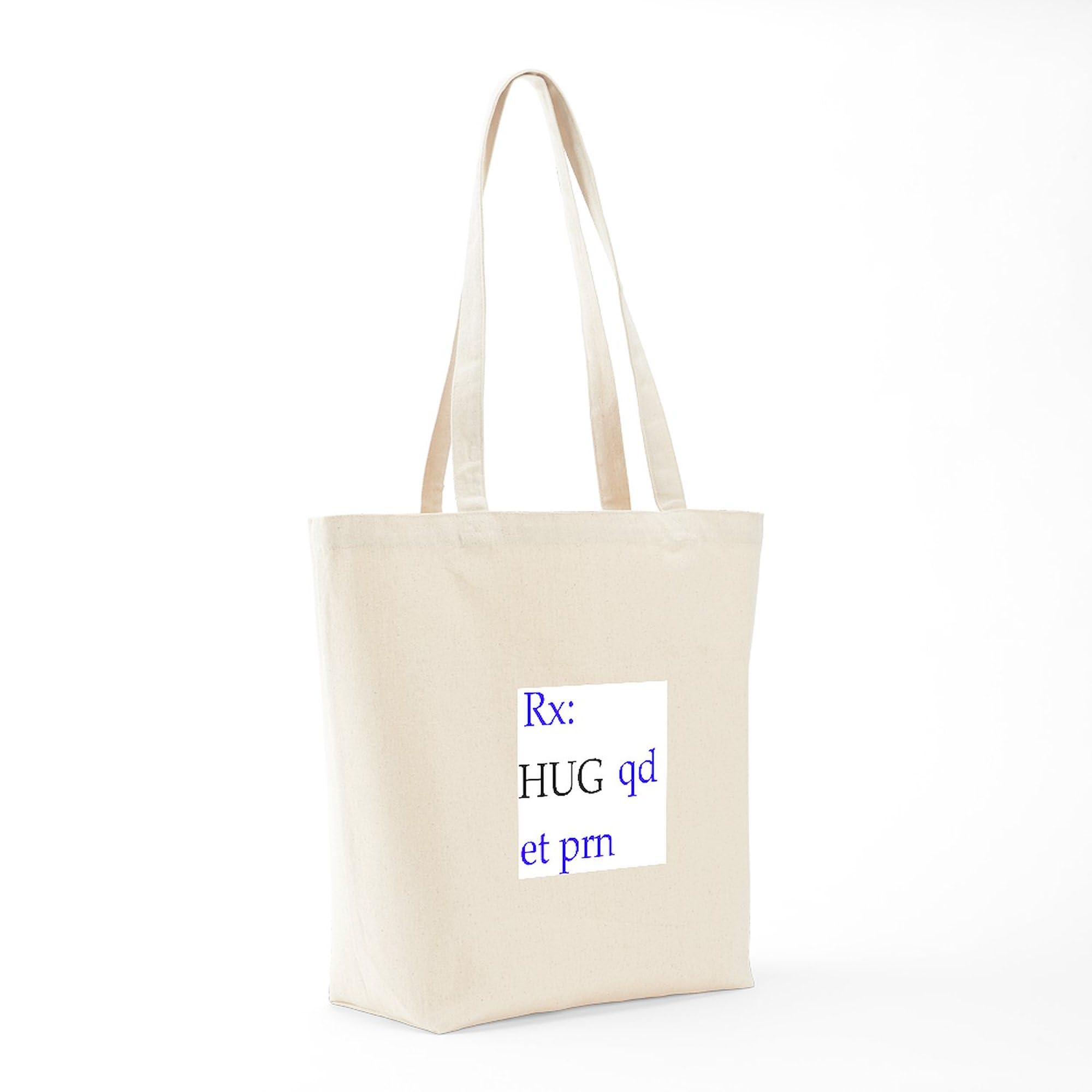 CafePress Hug Rx Tote Bag Natural Canvas Tote Bag, Reusable Shopping Bag