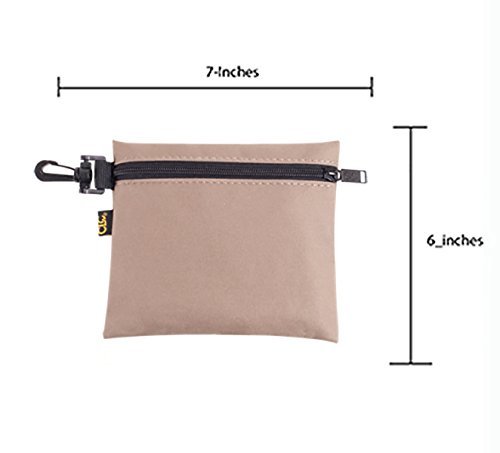 Omura Multi-Purpose Clip-on Zippered Pouches