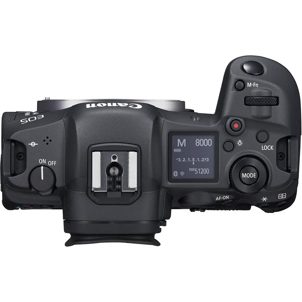 Canon EOS R5 Mirrorless Digital Camera (Body Only) (4147C002) + Canon RF 24-70mm Lens + 2 x 64GB Memory Card + Case + Corel Software + 3x LPE6 Battery + External Charger + Card Reader + More (Renewed)