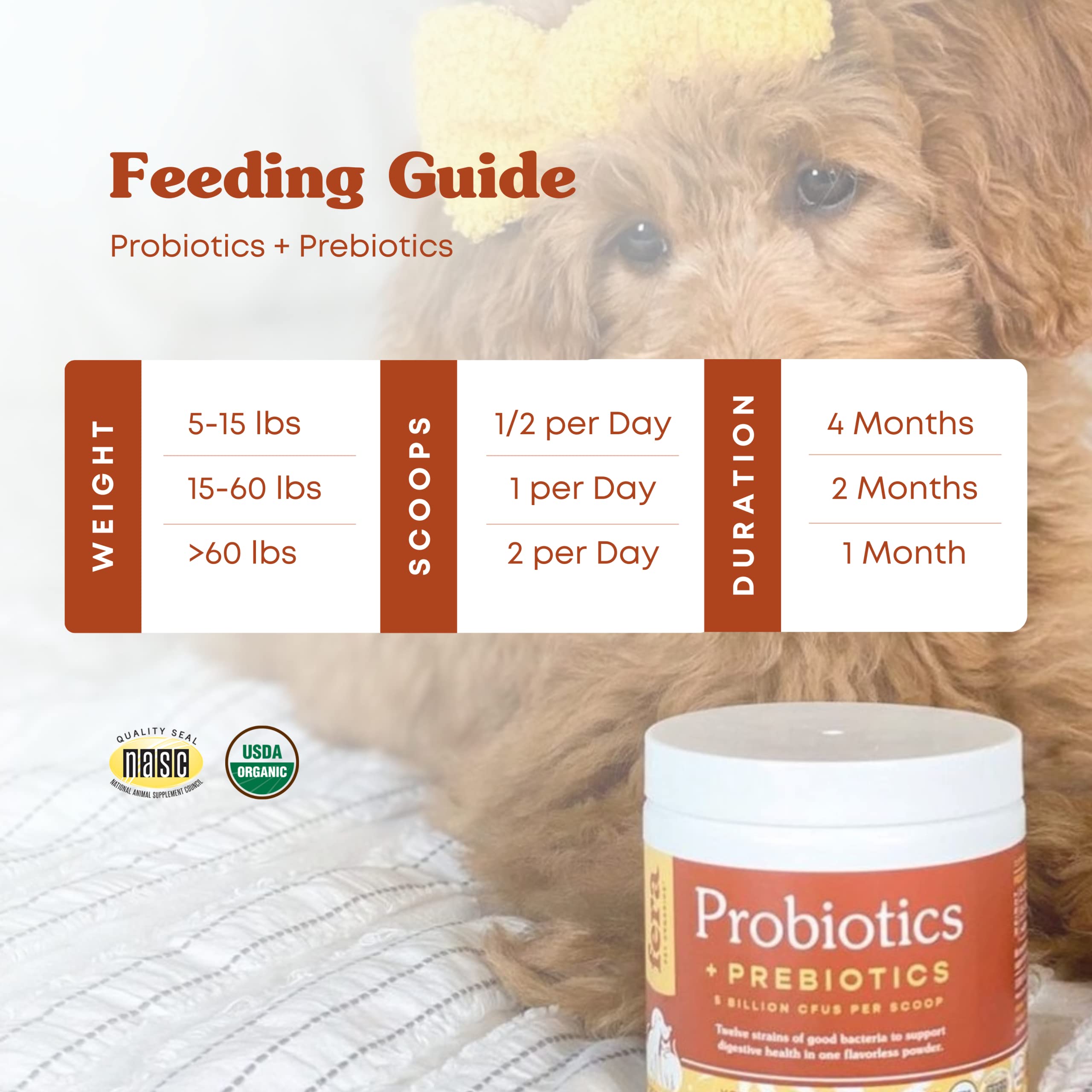 Fera Pets Probiotic & Postbiotic Bundle for Dogs & Cats β Organic Probiotics with 12 Strains, Prebiotics, Oregano, Thyme & Tynagen for Digestive and Immune Support β 60 Servings & 120 Servings
