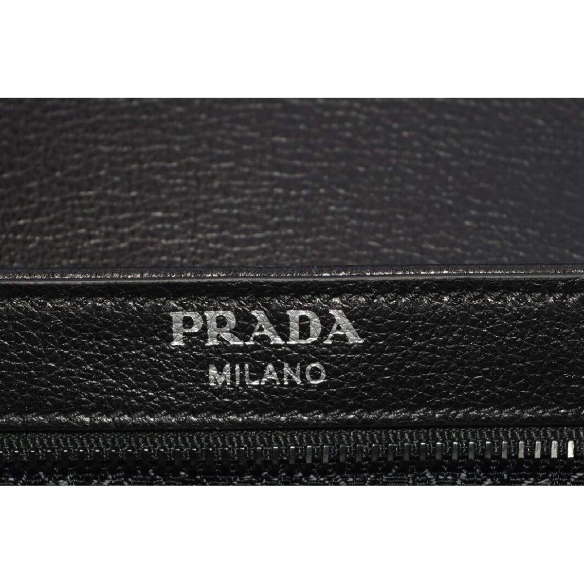 Prada Pattina Glace Calf Leather Nero Black Pattina Studded Handbag Small