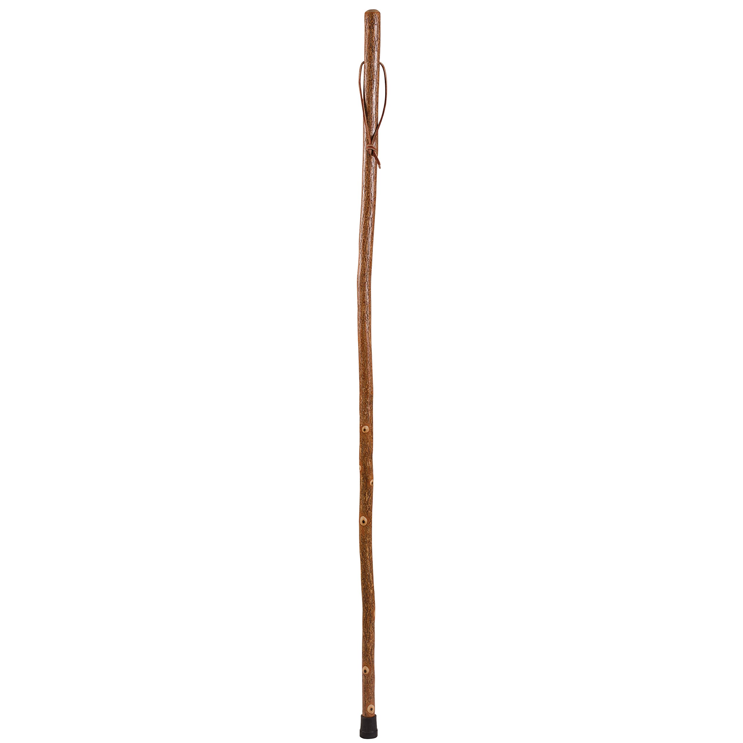 Brazos 58" Free Form Sassafras Wood Walking Stick Hiking Trekking Pole, Made in the USA