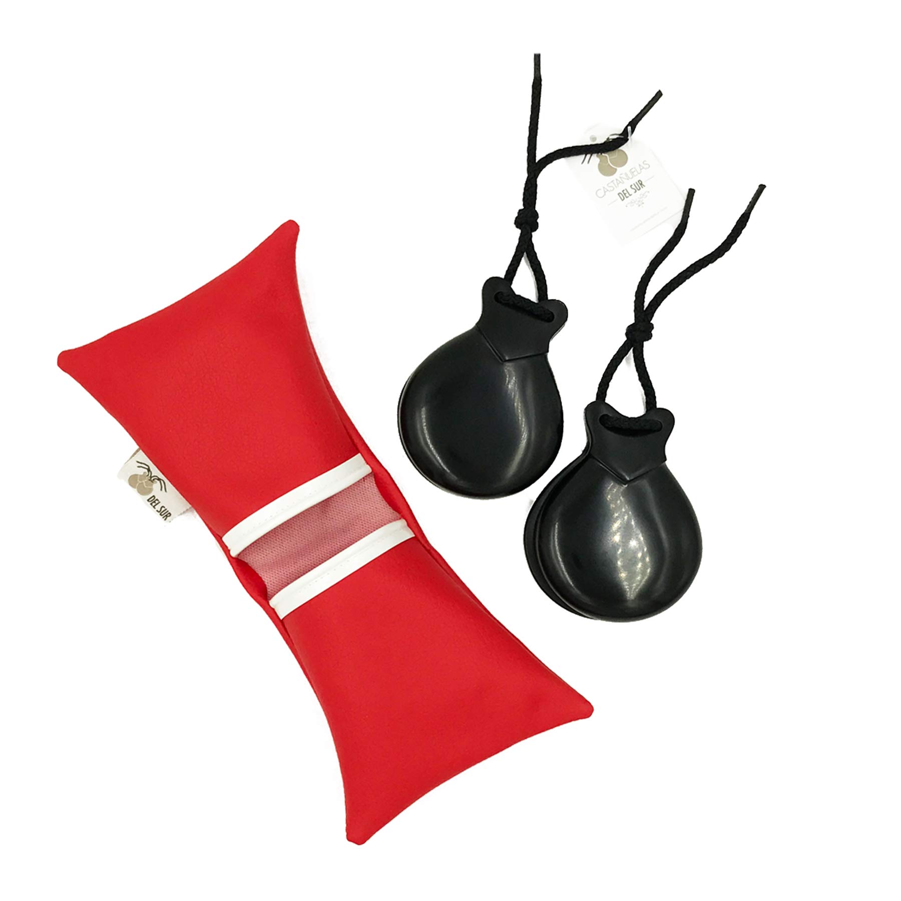 Castañuelas del Sur Flamenco Castanets Semi Professional Concert Size 4 Double Sound Box