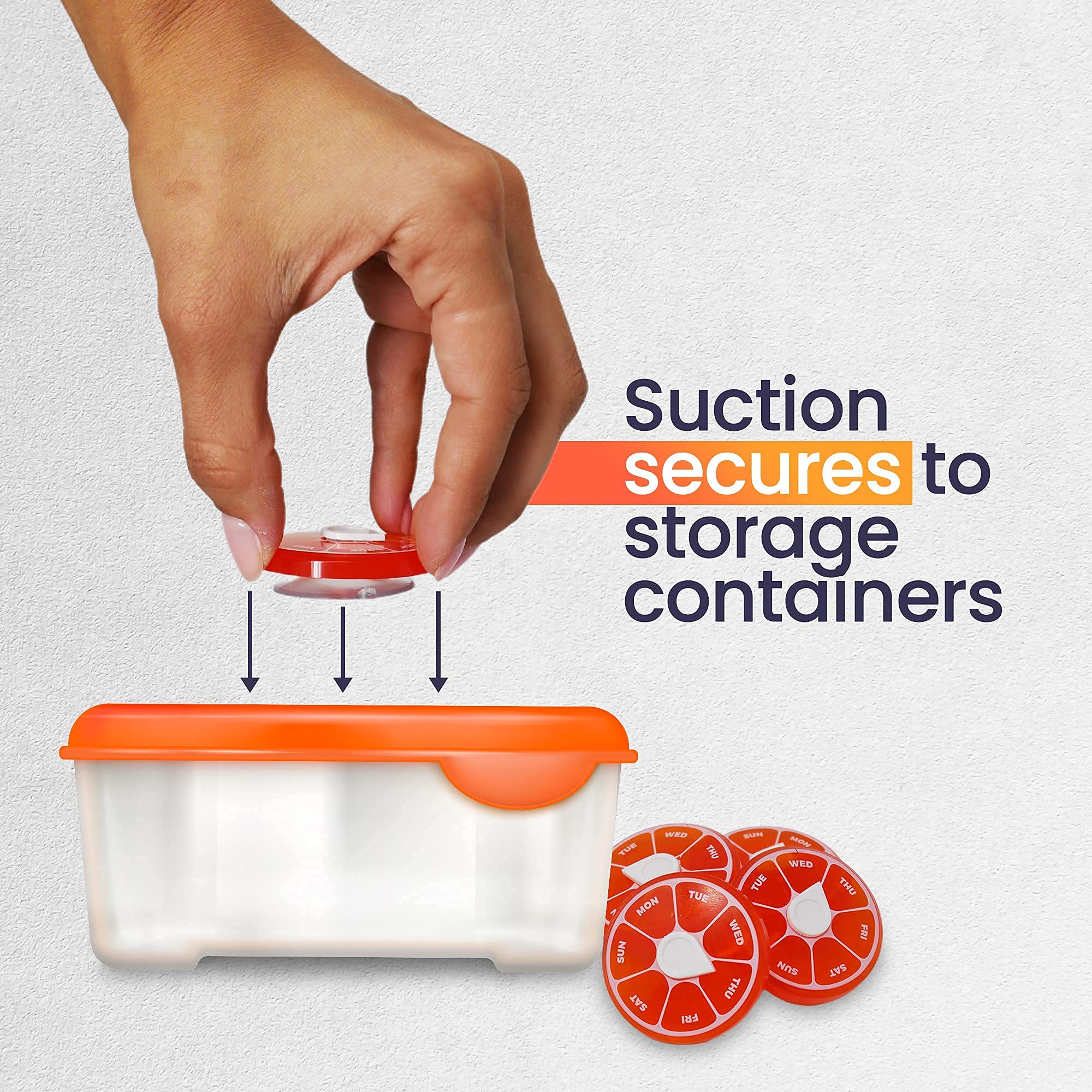 Dately Food Storage Planner | Save the Date for Leftovers | Meal Prep Planning Indicator for Kitchen Food Containers, Snacks and Food Freshness, 4 PK