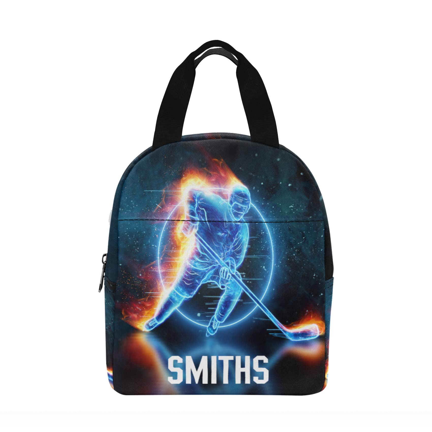 Deargifts Personalized Nylon Lunch Bag, Hockey, Unisex, Over 3 Years Old