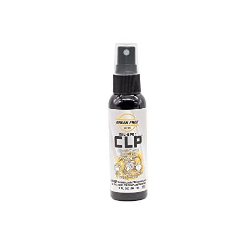 BREAK FREE MIL-SPEC CLP Cleaner Lubricant and Preservative Gun Cleaner, Spray Bottle, Synthetic Oil, 2 Ounces