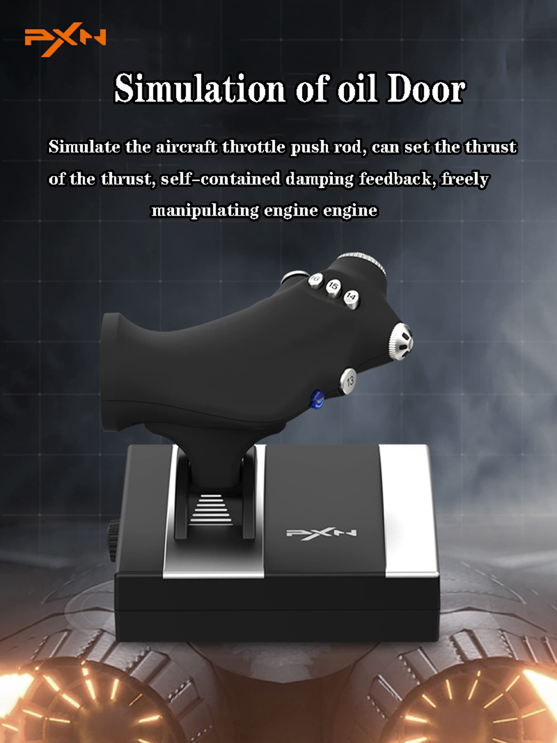 PXN-2119Pro Flight simulator controls Flight Stick with Vibration for PS4/xbox one/xbox Series X/S PC Windows 7/8/10/11(Not Support Mac Systems PS3/ PS5/xp/vista)Original handle guide
