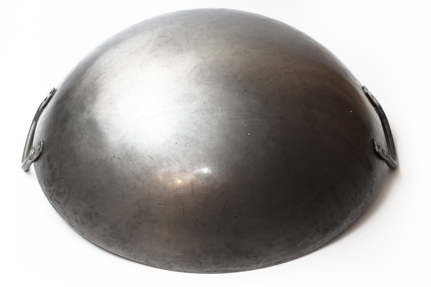 Craft Wok Big 16 Inch Heavy Canton Style Hand Hammered Carbon Steel Wok (Round Bottom) / 731W87