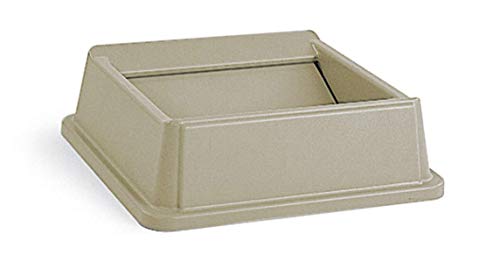 Rubbermaid Commercial Products Untouchable Square Swing Lid for 35G & 50G Containers, Beige (FG266400BEIG)
