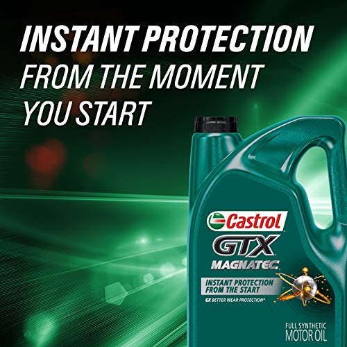 Castrol GTX MAGNATEC 5W-30 Full Synthetic Motor Oil - 5 Quart, (Pack of 3)
