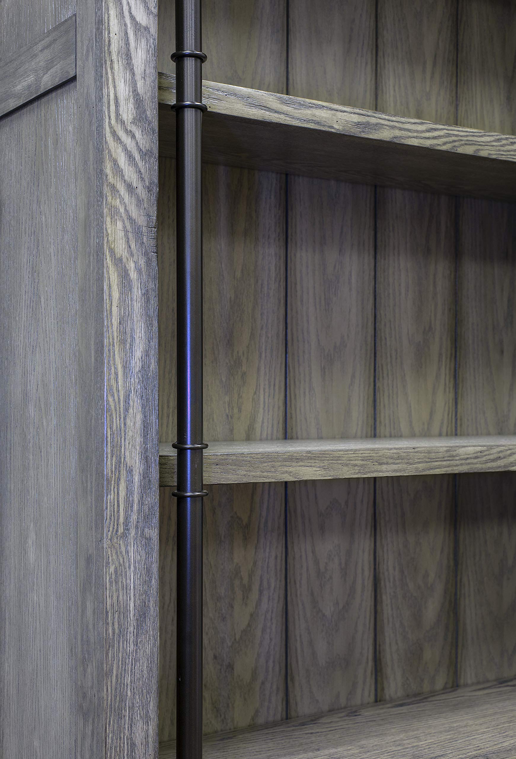 Martin Furniture Avondale 3 Bookcase Wall Gray