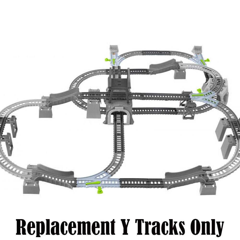 Replacement Parts for Thomas The Train - GBN45 ~ Thomas & Friends Trackmaster Percy 6 - in - 1 Set ~ Replacement Y Tracks ~ 2 TRS Tracks, 2 TLS Tracks and 2 YS Tracks ~ Blue and Green