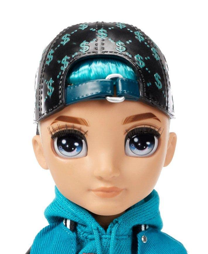 Rainbow High River Kendall – Teal Boy Fashion Doll with 2 Complete Doll Outfits to Mix & Match and Doll Accessories, Great Gift for Kids 6-12 Years Old, Blue
