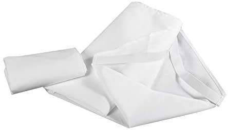 Daycare Cot Sheets for Toddler and Preschool -Daycare Cot Sheets -Poly Cotton Fabric- Pre-School Cot Sheet- Cot Bed Fitted Sheet, White, 22"x40" (Pack of 6)