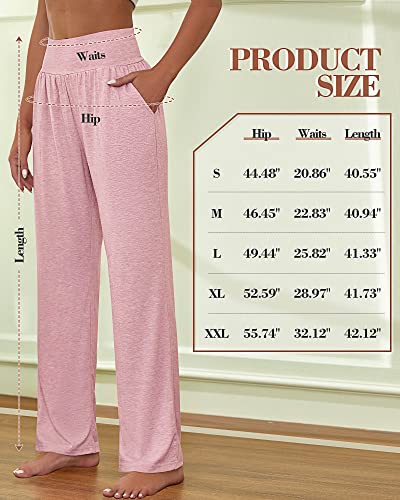 Neer 3 Pcs Women's Wide Leg Yoga Pant Comfy Loose Sweatpants High Waist Lounge Casual Athletic Pant Workout Joggers Pant (as1, Alpha, s, Regular, Regular, Black, Dark Gray, Pink)