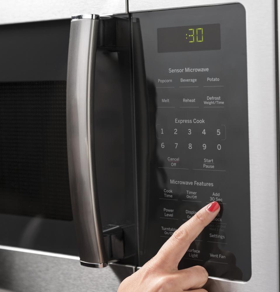 GE JVM6172SKSS 1.7 Cu. Ft. Over-The-Range Microwave Oven, Stainless Steel