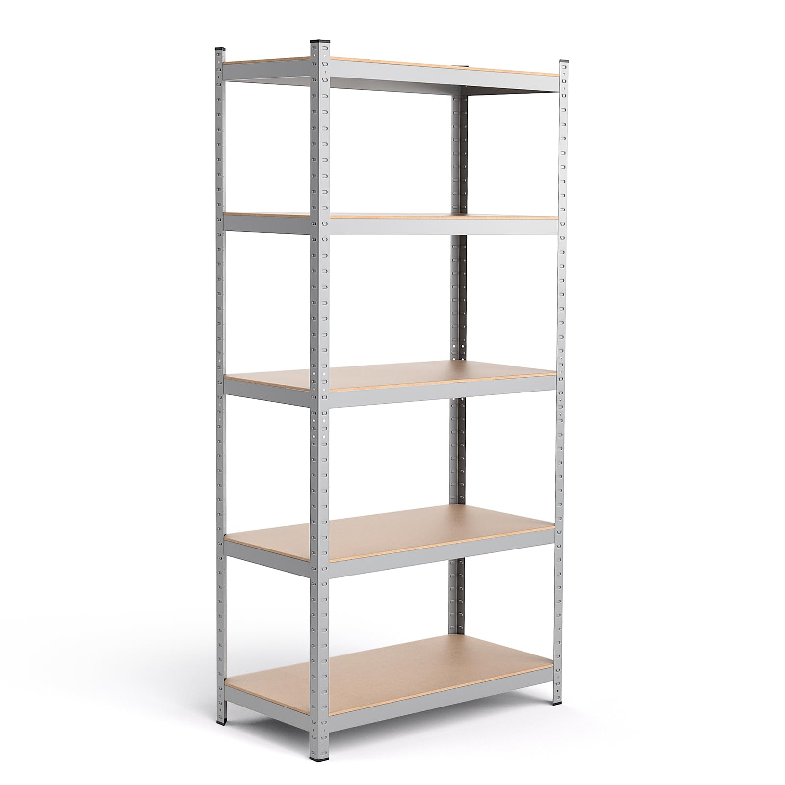 ERGOMASTER Garage Storage Shelves 5-Tier Garage Shelving Unit 2920LBS Heavy Duty Shelving Adjustable Boltless Organizer Rack for Garage Warehouse Pantry Office 72" W x 18" D x 72" H(Siler,2Pack)