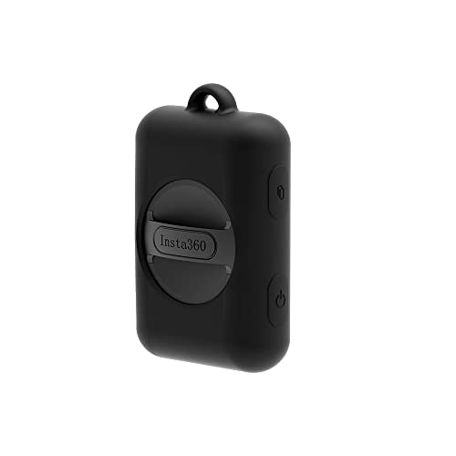 Compatible with Insta360 X2 / X3 / RS GPS Waterproof Remote Control Silicone Case for Insta 360 One X3 Silicone Dustproof and Drop-proof Action Camera Accessories (Blue, GPS-GJT-BK)