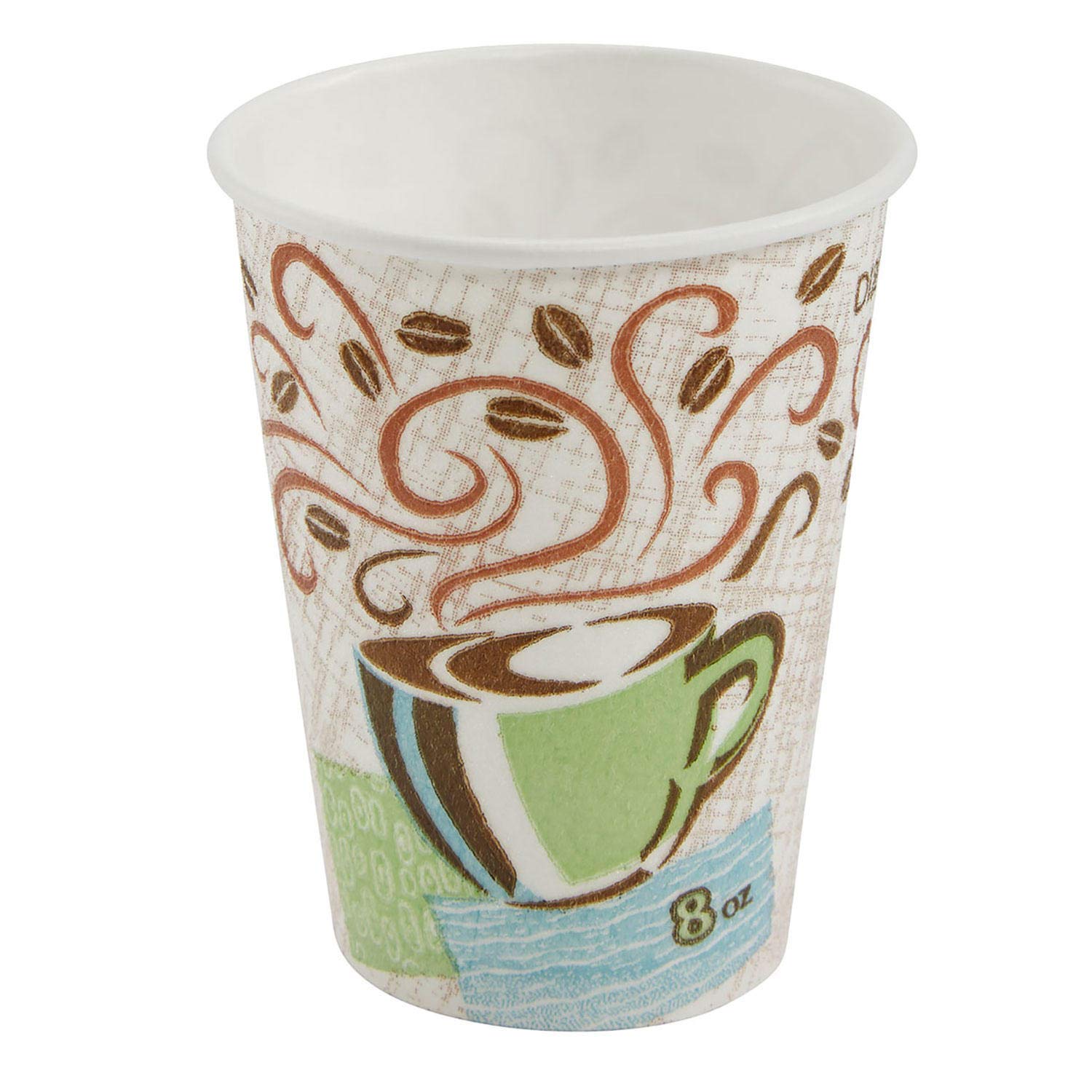 Brend Dixie PerfecTouch Insulated Paper Cups, Coffee Haze, 8 oz. by Dixie Lot of 3