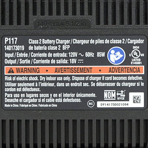 Ryobi (1) P117 18V Battery Charger & (1) P197 18V 4.0Ah Battery Pack