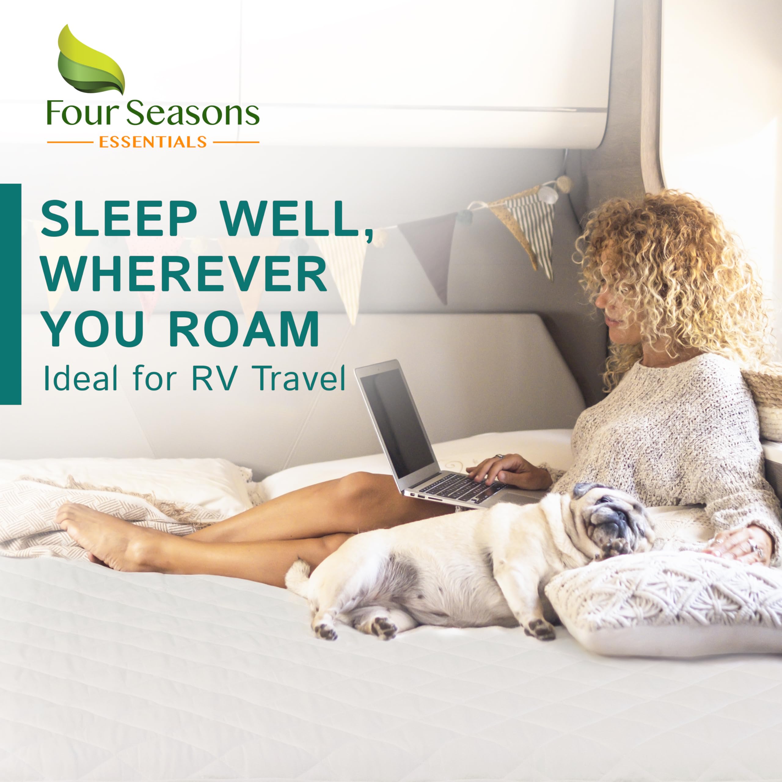 RV Bunk Size Waterproof Mattress Pad - Fitted Mattress Protector with Quilted Pillow Top Mattress Topper - Premium Quality Hypoallergenic Mattress Cover (30βx75β)