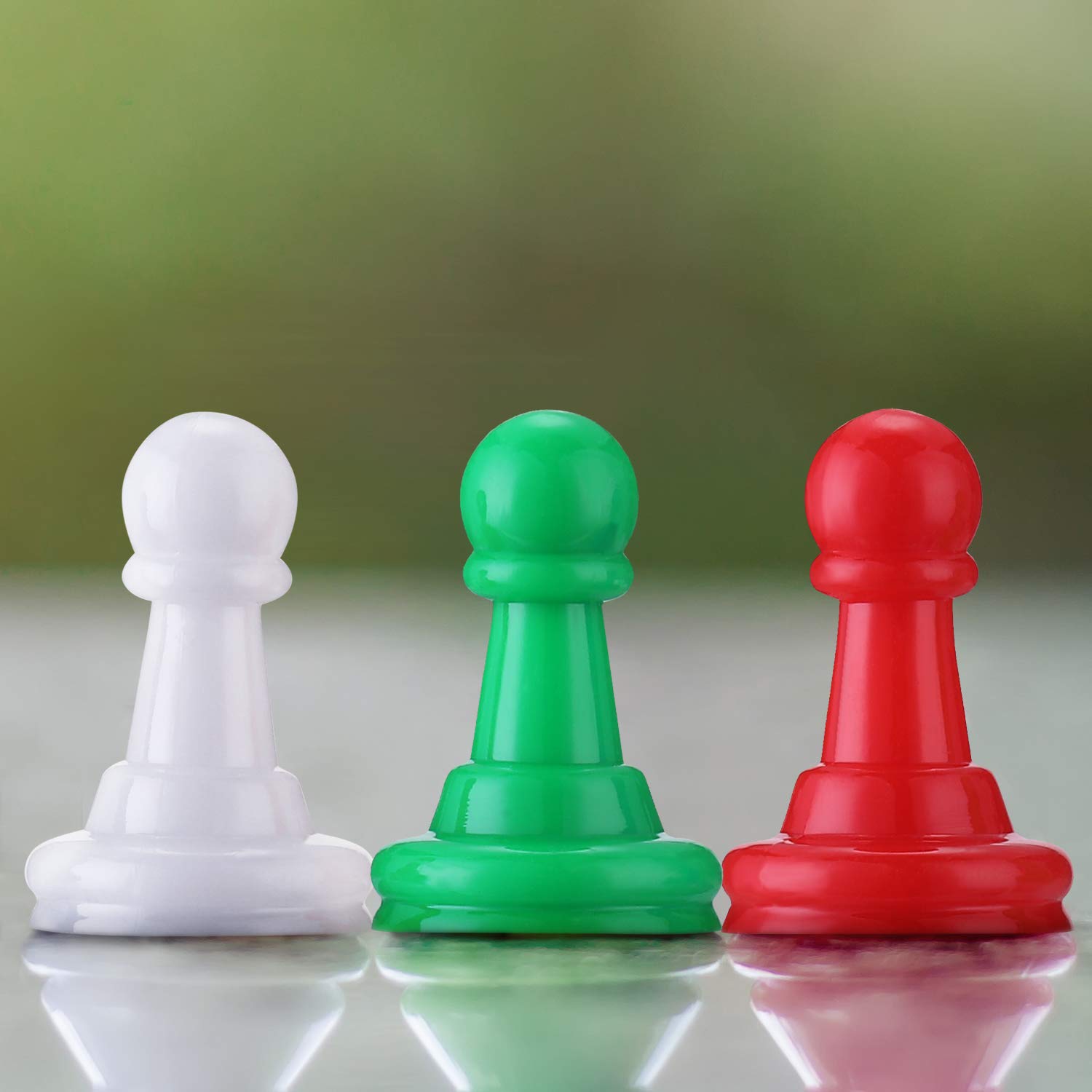 Shappy 32 Pieces Board Game Pieces Multicolor Plastic Pawn Game Pieces for Board Games Chess Pieces Tabletop Markers 1 Inch