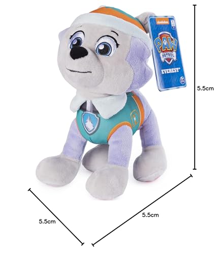 Paw Patrol, 8" Everest Plush Toy, Standing Plush with Stitched Detailing, for Ages 3 & Up