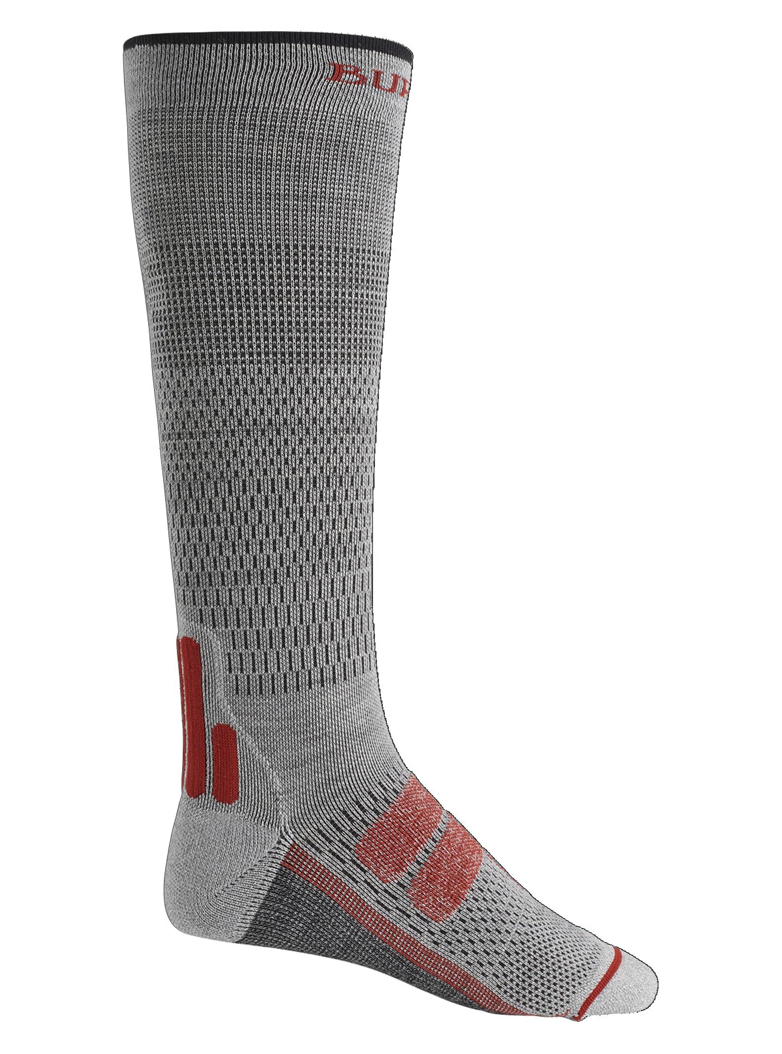 Burton Men's Performance + Ultralight Compression Socks, Gray Heather, M