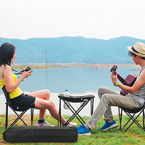 PATIKIL 35 Inch Camp Chair Replacement Bag, 2 Pack Nylon Foldable Carry Bag Storage Bag with Shoulder Strap for Outdoor Camping, Black