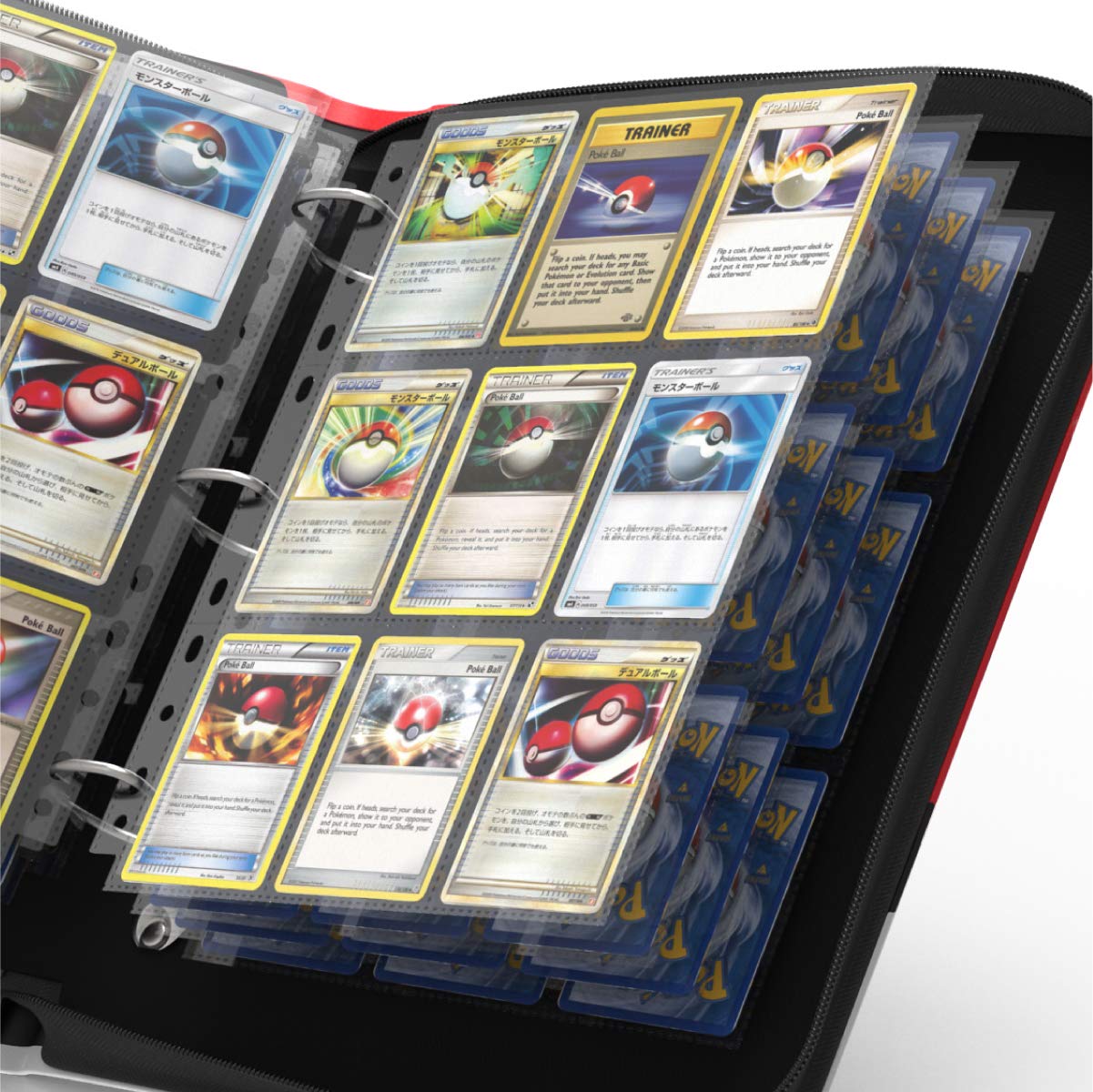 Rayvol 9-Pocket Trading Card Sleeves Fit 900 Cards, 50 Count Binder Sheets for Baseball Sports Cards YuGiOh, Coupons Storage Book 450 Pockets