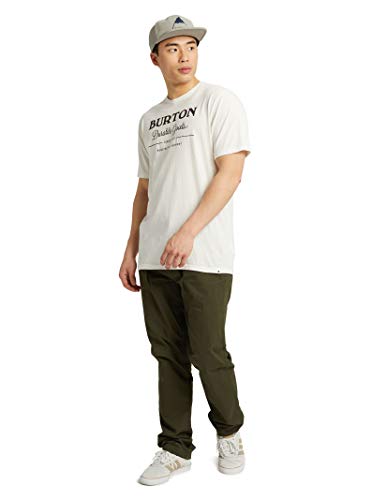 Burton Mens Durable Goods Short Sleeve Tee, Stout White New, Large
